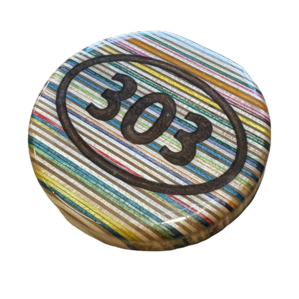 303 Boards - 303 X Forever Skate Stuff 303 Oval Coaster/Bottle Opener ...