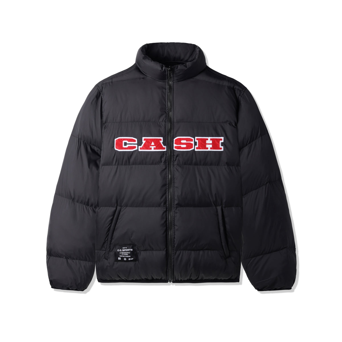 Cash Only - Money Bags Puffer Jacket (Black) *SALE – 303boards.com