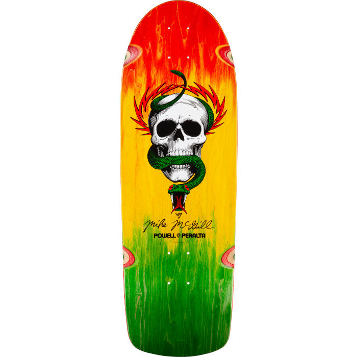 Powell - McGill Skull & Snake Rasta Fade Deck (10") – 303boards.com
