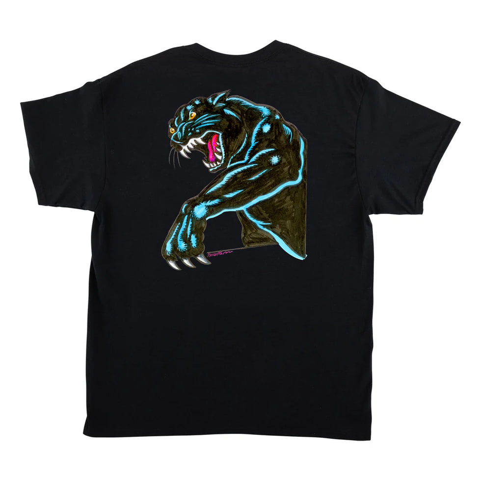 Santa Cruz - Natas Sketch Panther Shirt (Black) – 303boards.com