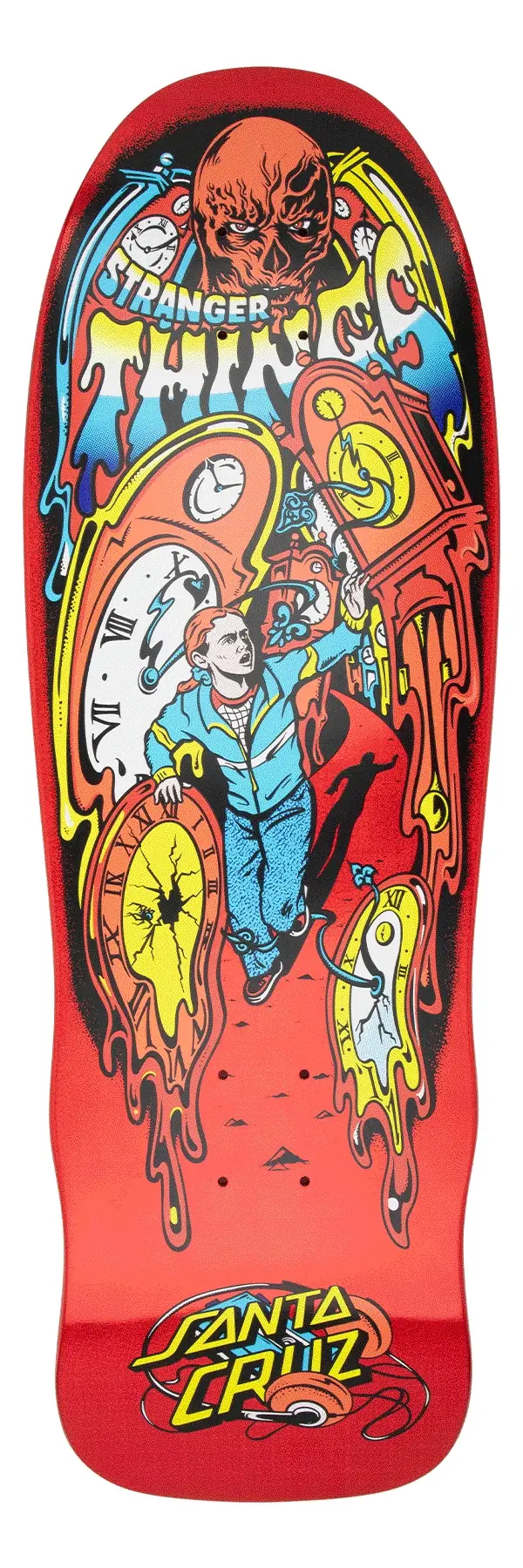 Santa Cruz - Stranger Things Grabke Max Melting Clock Deck (9.7 ...